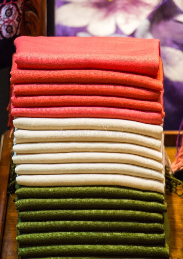 Examples of Fabric of Various Color and Type Stock Image - Image of ...