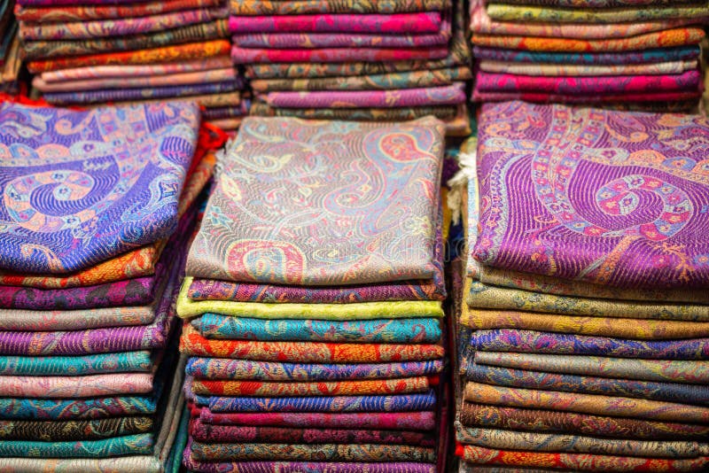 Examples of Fabric of Various Color and Type Stock Photo - Image of ...