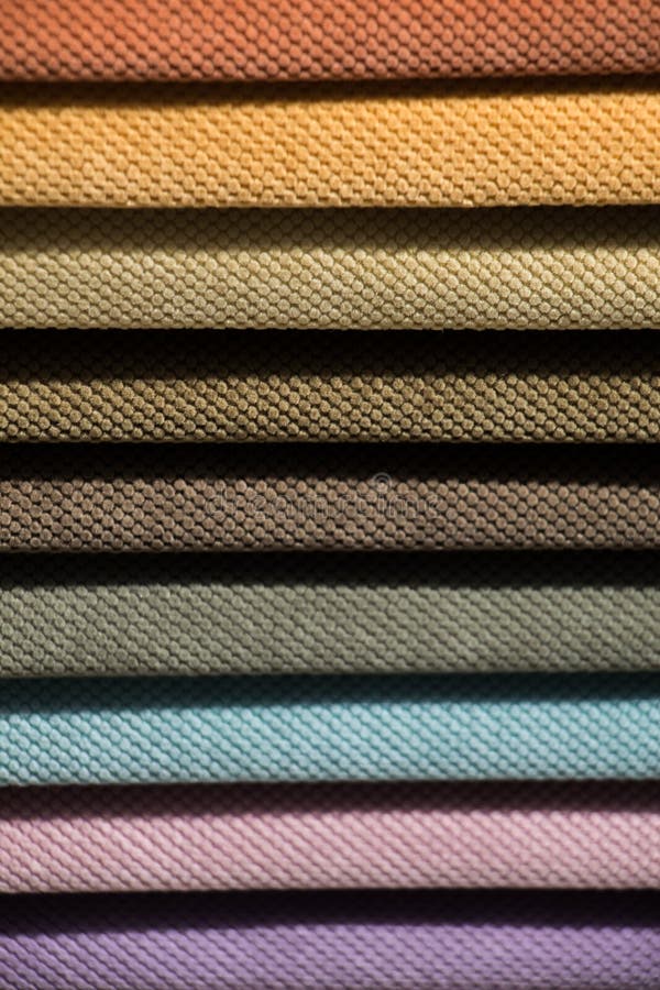 Examples of Fabric of Various Color and Type Stock Image - Image of ...