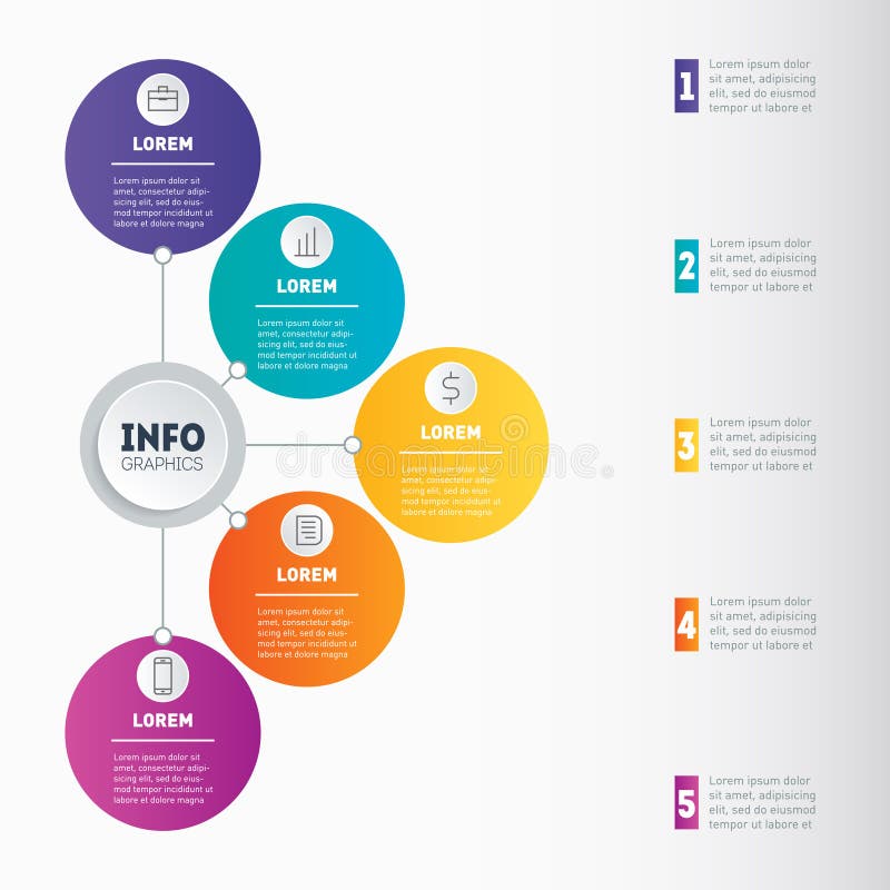 Examples of Infographics, How To Make Your Business Structured. Stock ...