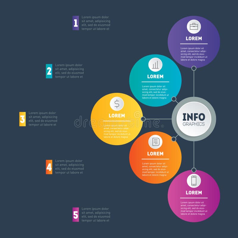 Examples of Infographics, How To Make Your Business Structured. Stock ...