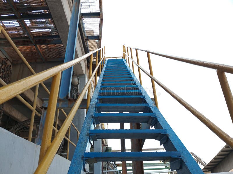 Examples of Iron Ladder Structures in Industry Stock Image - Image of ...