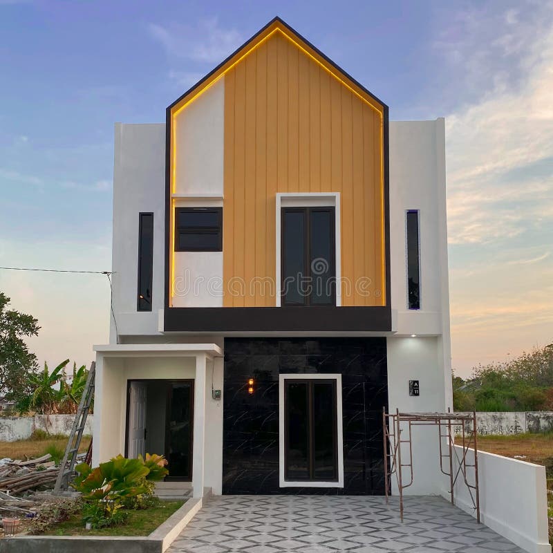 Examples of the Latest Simple Modern Minimalist House Designs Stock ...