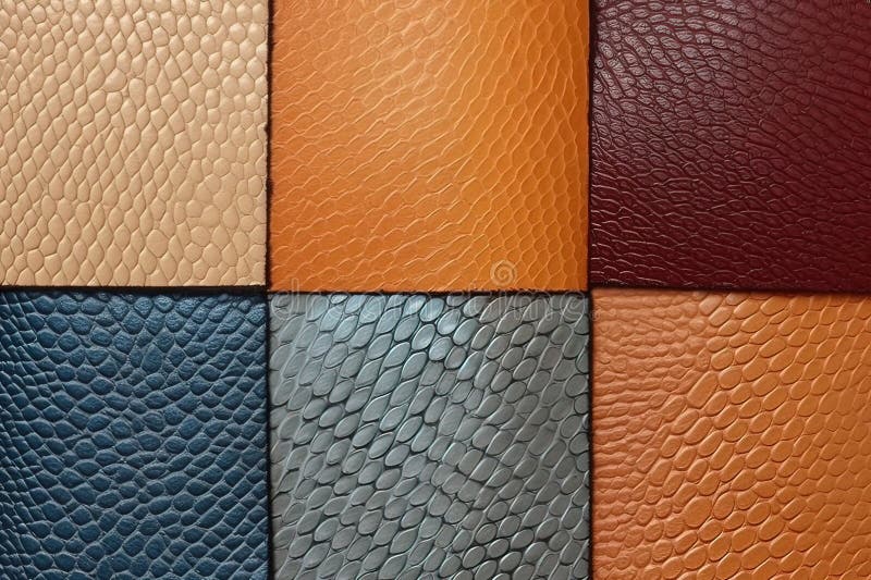 Examples of Leather Textures for Sewing Bags. Generative Artificial ...