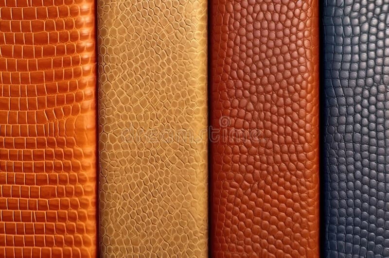 Examples of Leather Textures for Sewing Bags. Generative Artificial ...