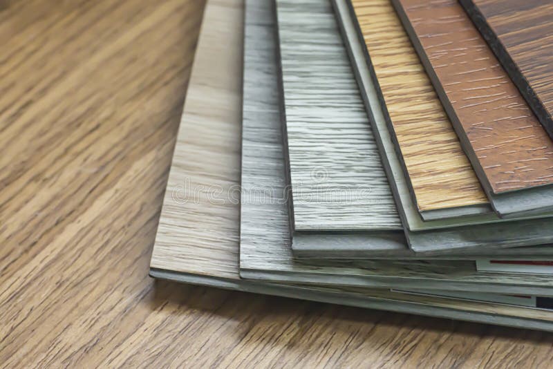 Examples of Ready-made Vinyl Flooring for Interior Work Stock Image ...