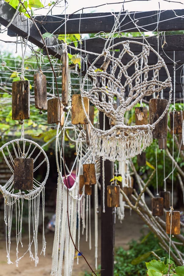 Examples of Standart Tree Pattern Knots of Macrame Technique Made of ...