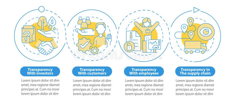 Examples of Transparency Blue Circle Infographic Template Stock Vector ...