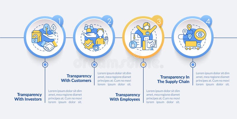 Examples of Transparency Circle Infographic Template Stock Vector ...