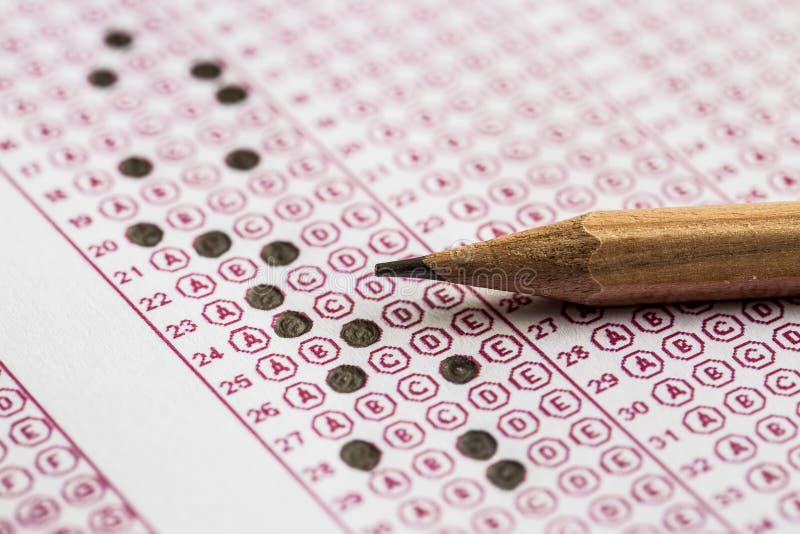 Exams Quiz Test Paper with Pencil Drawing Selected Choice on Ans Stock ... Exams Quiz Test Paper with Pencil Drawing Selected Choice on Ans Stock ...