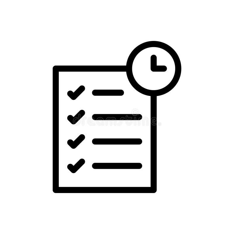 Exams Calendar Icon, Flat Style Stock Vector - Illustration of book ...