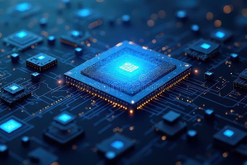 Exascale Computing Infrastructure Visualization Stock Illustration ...