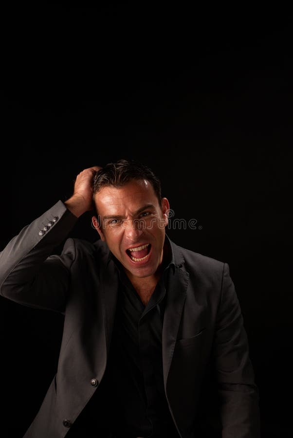 Exasperación foto de archivo. Imagen de vestido, juego - 17524926