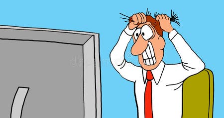 Exasperado stock de ilustración. Ilustración de profesional - 94528126