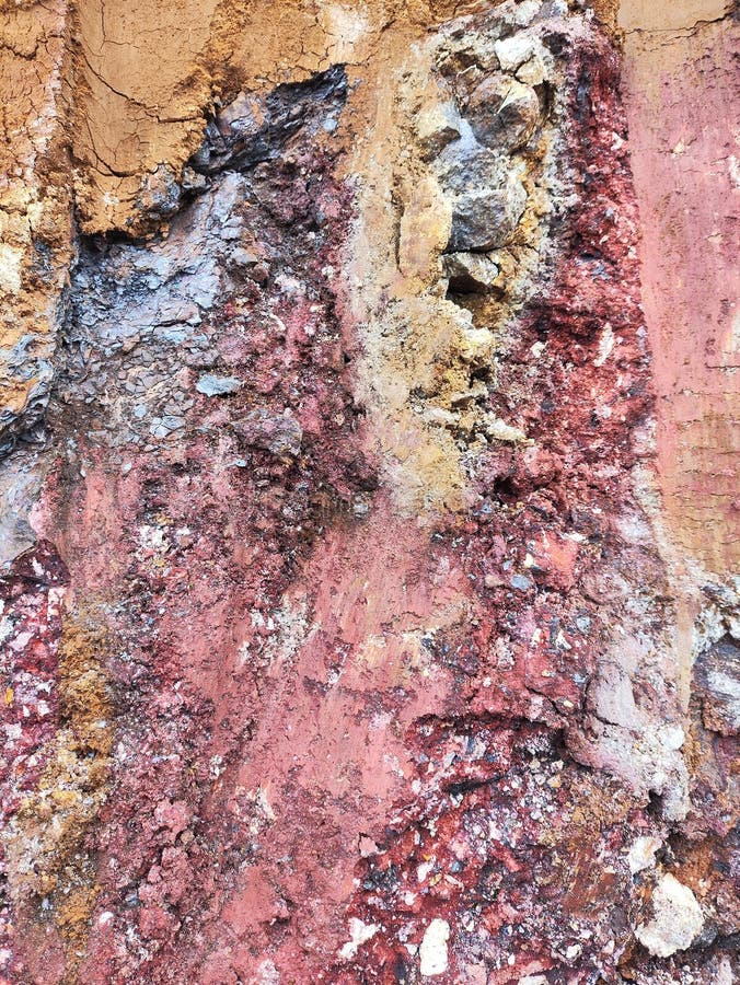 Excavated Soil at a Construction Site, Showcasing the Raw Earth and ...