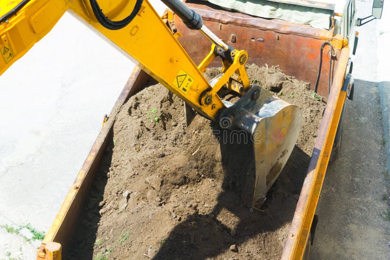 Excavation in Construction Site Stock Photo - Image of soil, earthmover ...