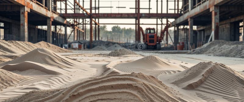 Excavation of Fine Sand Construction Site Material Type Industrial ...