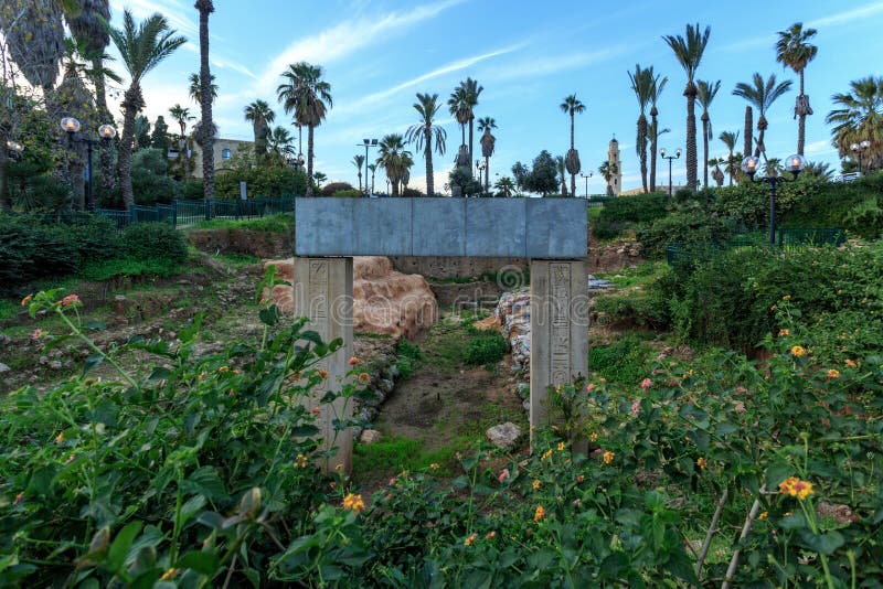 Excavation, Gate of Times of the Pharaoh Ramesses Stock Photo - Image ...