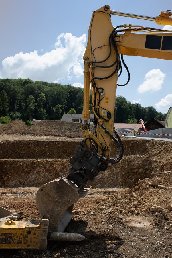 Excavation for a new house stock image. Image of civil - 118614889