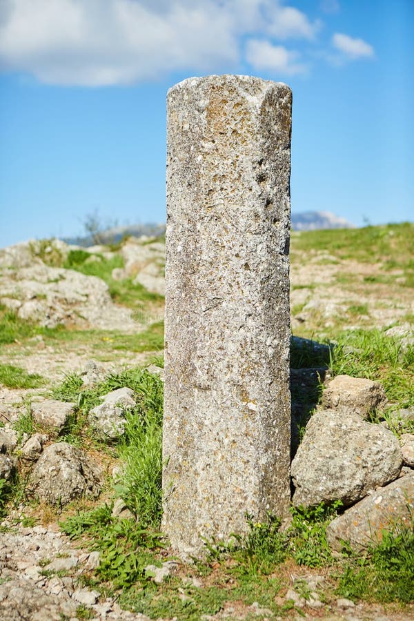 Excavations of the Ancient City and the Ancient Stone Walls Stock Photo ...