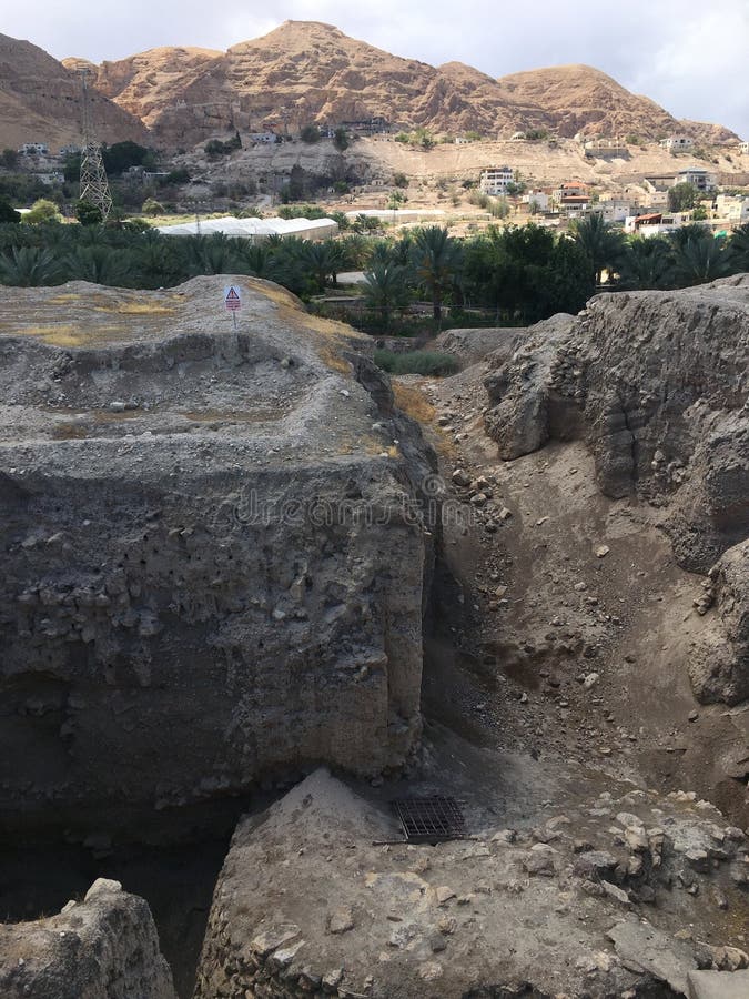 Excavations of Ancient Jericho in Palestine. Stock Image - Image of ...