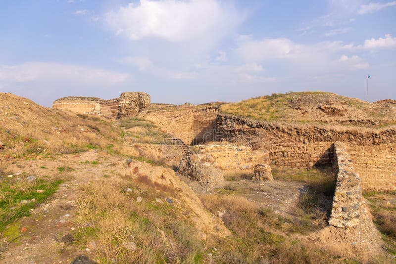 Excavations of the Old City of Shamkir. the City of Shamkir. Azerbaijan ...