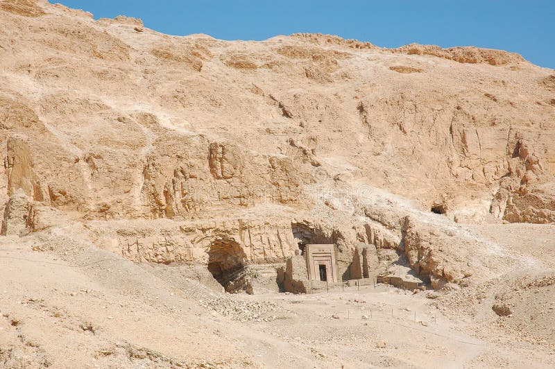 Excavations Sites in the Valley of the Kings. Stock Photo - Image of ...