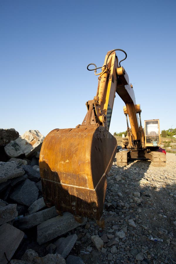 Excavator stock image. Image of builder, push, contractor - 14762203