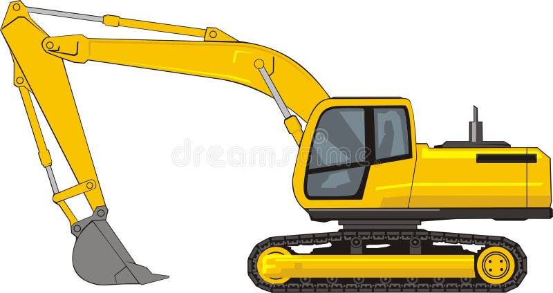 Caterpillar Excavator Stock Illustrations – 1,327 Caterpillar Excavator ...
