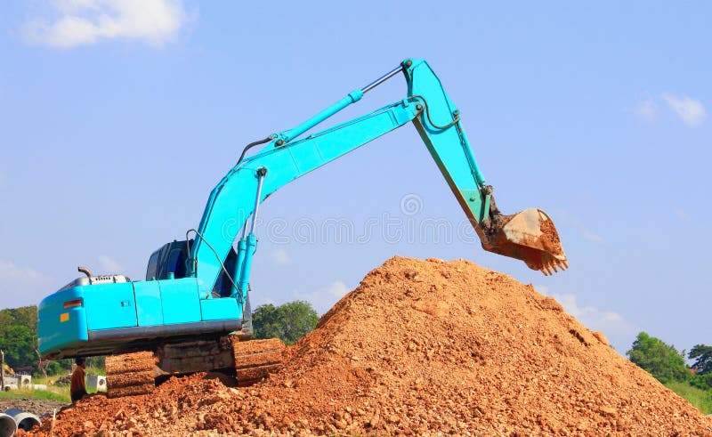 Excavator stock image. Image of mining, soil, excavation - 27404223