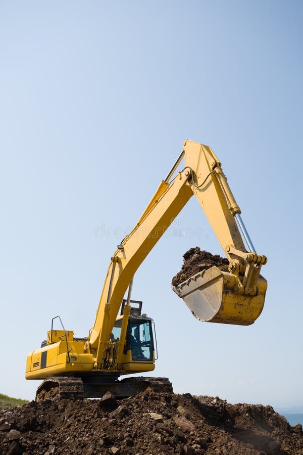 Excavator stock photo. Image of construction, earth, digger - 3437826