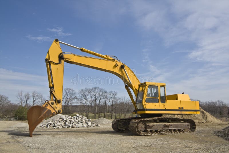 Excavator stock image. Image of machine, excavator, working - 8893641