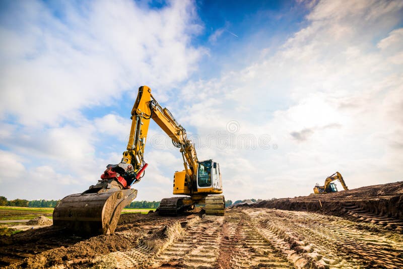 Digging machine stock photo. Image of excavator, work - 102030020