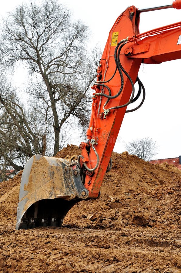 Excavator bucket. stock image. Image of caterpillar, hydraulic - 23746859