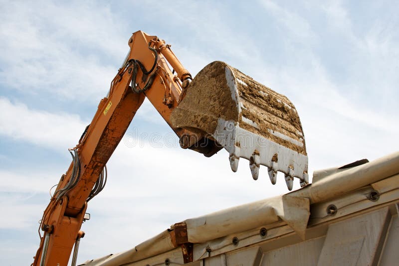 Excavator bucket stock image. Image of scoop, heavy, equipment - 60101901