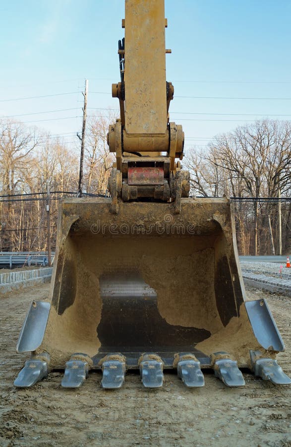 Excavator Bucket stock photo. Image of front, dozer, excavating - 41396416