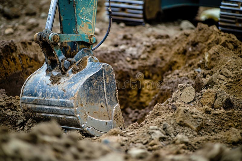 Excavator Bucket stock illustration. Illustration of machinery - 360417372