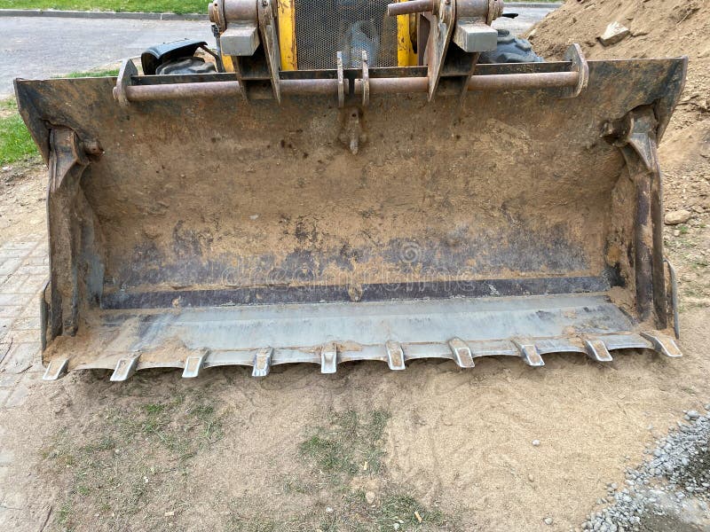Excavator Bucket for Sand Removal, Machine Equipment Stock Photo ...