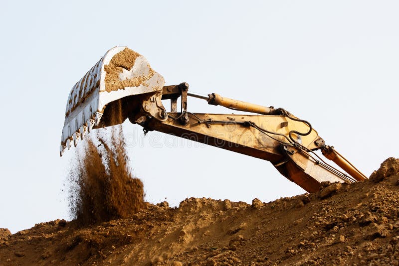 Excavator bucket stock photo. Image of earth, backhoe - 78577836