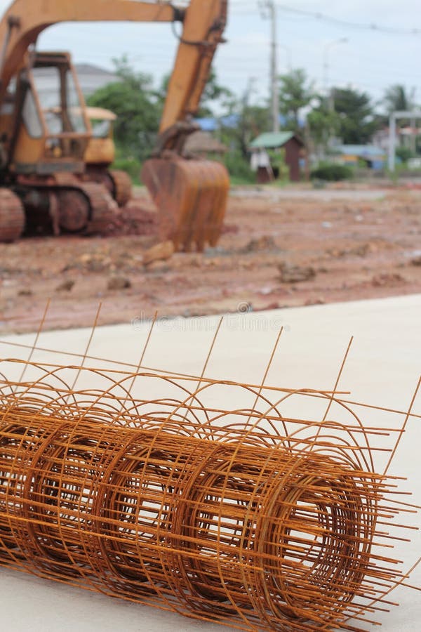 Excavator Car and Steel Bars Stock Image - Image of mining, ripper ...