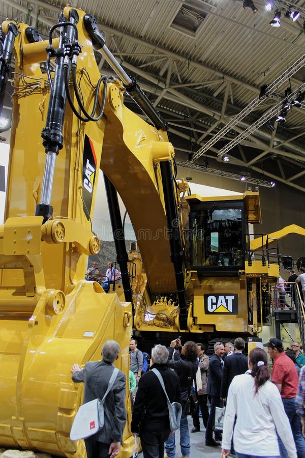 Excavator at a Construction Fair in Germany Editorial Image - Image of ...