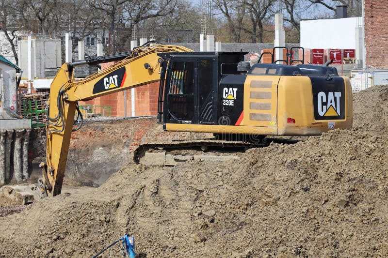 Excavator at the Construction Site Editorial Photo - Image of europe ...