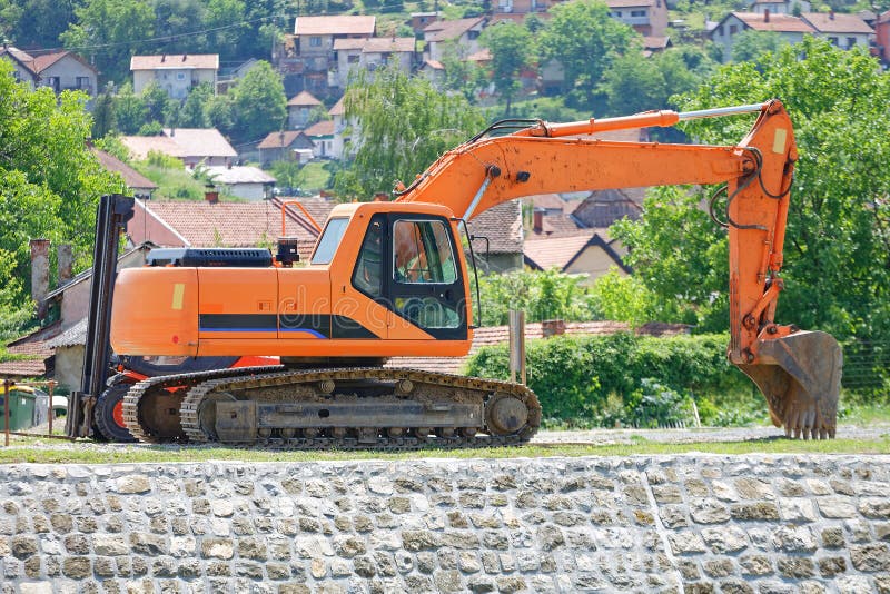 Excavator Digger stock image. Image of construction, equipment - 86459565