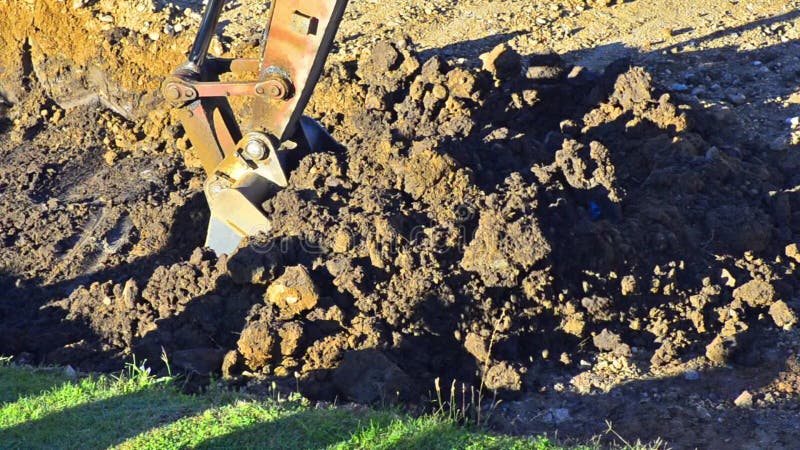 Excavator is Digging the Ground Stock Video - Video of rock, concepts ...