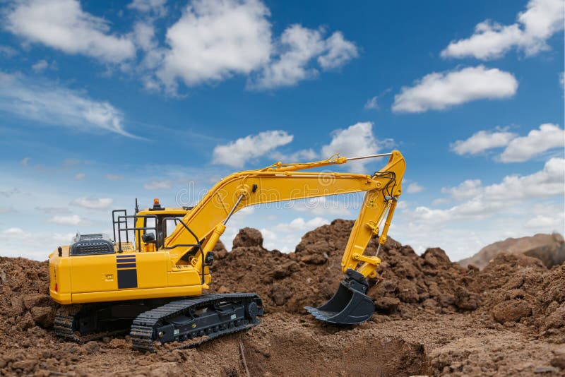Excavator Model and Wheel Loader ,Top View Editorial Photography ...
