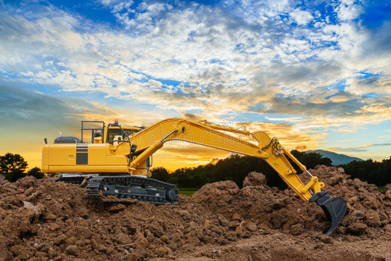 Excavator Model and Wheel Loader ,Top View Editorial Photography ...