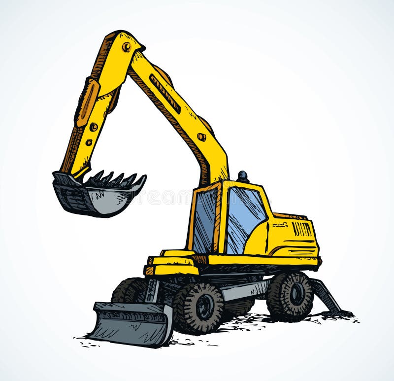 Excavator Hand Stock Illustrations – 1,545 Excavator Hand Stock ...