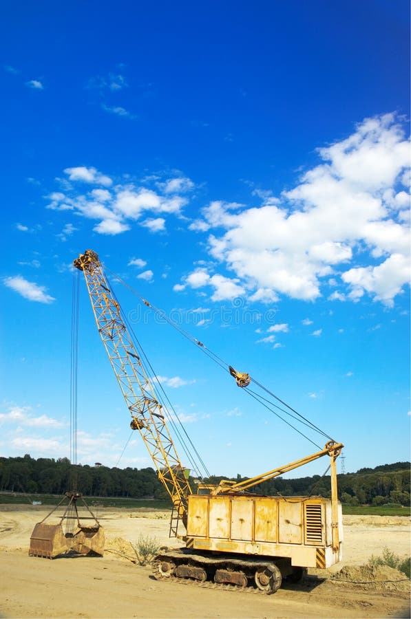 Excavator with empty cabin stock image. Image of claws - 2763347