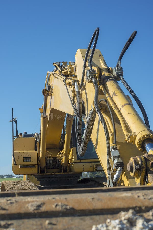 Excavator stock image. Image of heavy, industry, building - 46649271