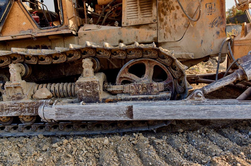 Excavator Ground Leveling Construction Site Stock Photo - Image of ...